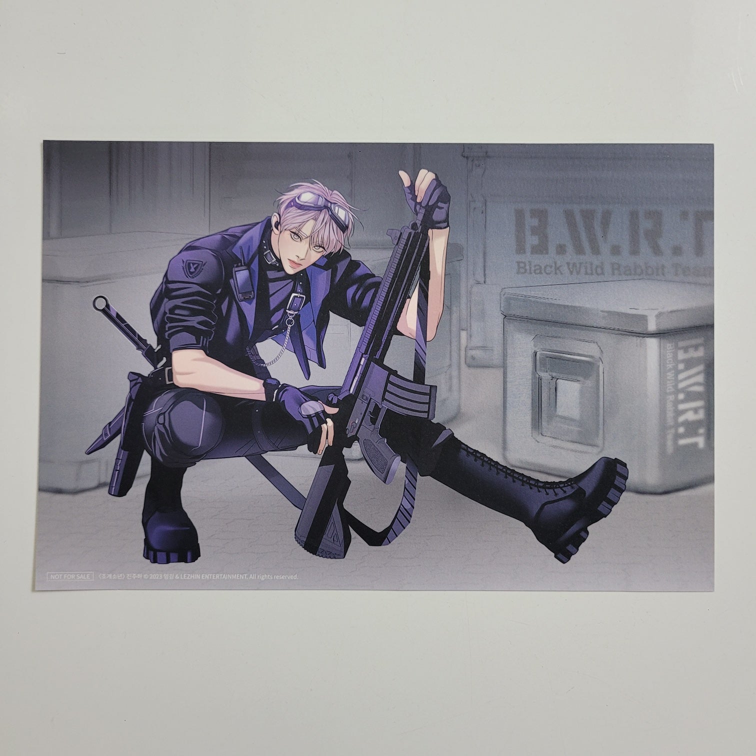 [NEMO MARKET] B.W.R.T(Black Wild Rabbit Team) Pearl Boy Signed Postcar ...