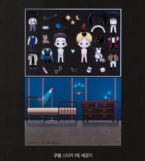 BJ Alex Sticker Doll set – nemo it store