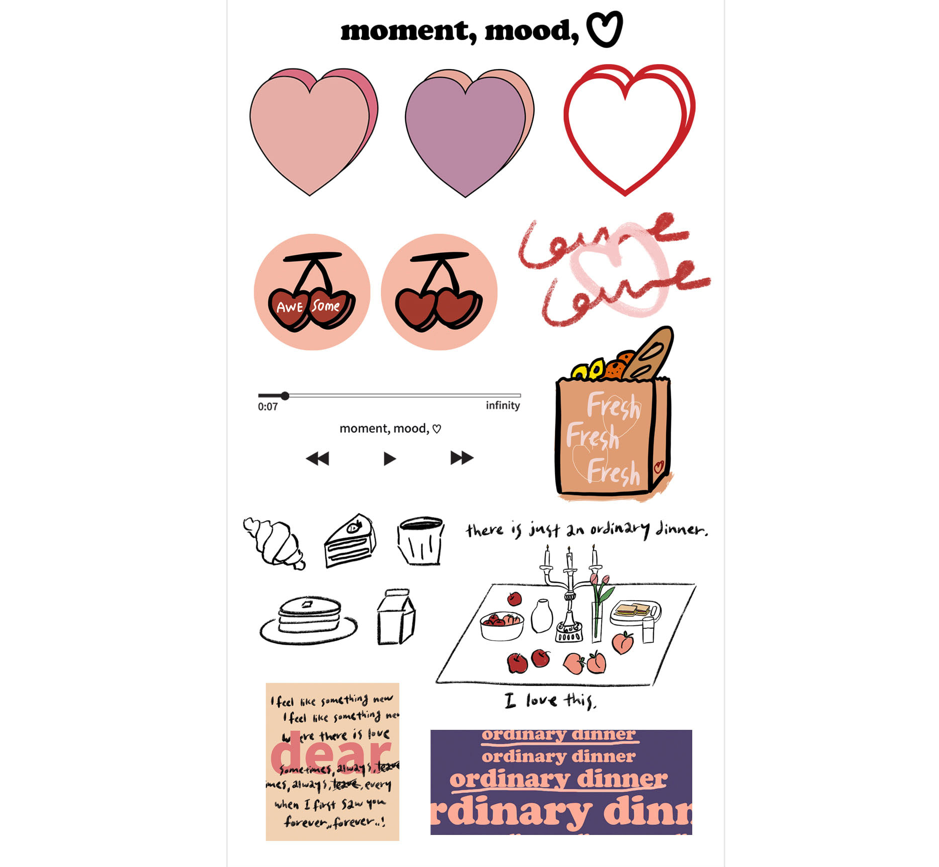 MAZZZZY STICKER PACK .ver ordinary dinner – nemo it store