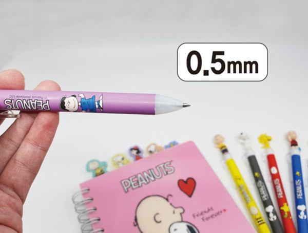 Peanuts 6 Types Black Color Ballpoint Pen, Snoopy Pen. – nemo it store