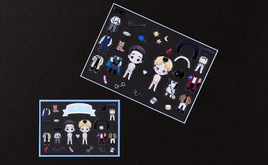 BJ Alex Sticker Doll set – nemo it store