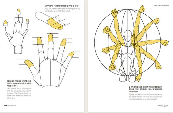Point Character Drawing Vol.2 by Taco(2 books) - How to Draw body and ...