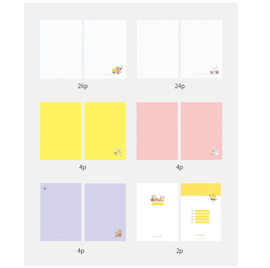 Sponge Bob SquarePants Grid Note, 64p Small Note Book, Spongebob mini ...