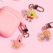 Sponge Bob Keyring Series, Airpods Spongebob Key Chain, Spongebob Keyr ...